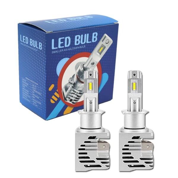 Auto Ideas LEDヘッドライト コンパクトポンつけ一体式 DC 12V 車用バルブ 車検対応 40W 12000LM TechCHIP搭載 6000K ホワイト 2本 H3商品コード：55081243291型番：Mini-40W-...