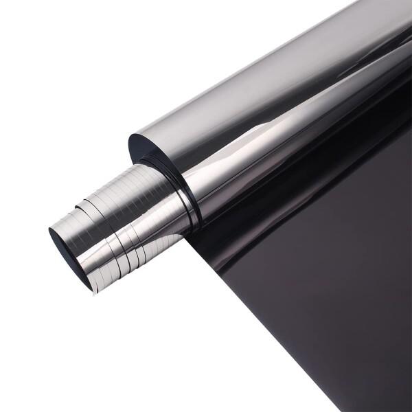 窓用フィルム 窓断熱シート マジックミラーフィルム 目隠しシート 一方向ミラー反射フィルム 飛散防止 UVカット 紫外線カット日差し 暑さ対策 ブラックシルバー（60cm X200cm）商品コード：55081243445型番：HD-102サ...