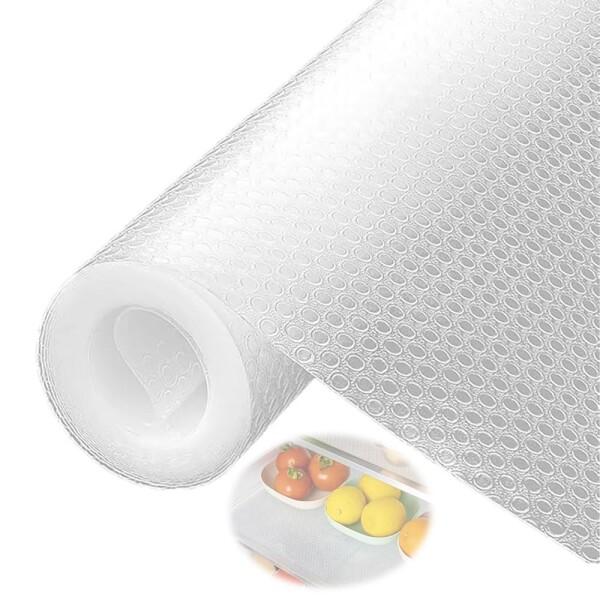 NIHOOOOH 食器棚シート 30x500cm EVA製 滑り止めシート 防水 防油 防湿 防虫 抗菌 防カビ 下駄箱・靴箱・食器棚・引き出し用保護シート 自由裁断 可裁切 キッチンマット シェルフライナー商品コード：5508124502...