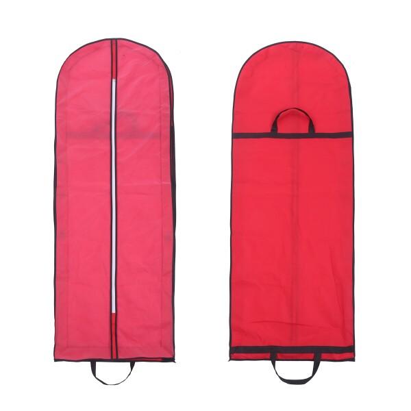 naissant 選べる カラー 洋服カバー ウエディング ドレスカバー 不織布 通気性 持ち運び 洋服 保管 コートカバー 埃よけ 防湿 ロング 180cm (レッド)商品コード：55081245339カラー：レッド通気性の特別に長いウェ...