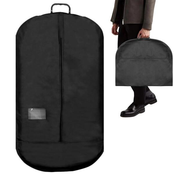 East Leaf スーツカバー ガーメントバッグ 60×100cm 不織布 黒 ハンガーごと収納 片開きファスナー 出張 礼服商品コード：55081245345型番：D665カラー：黒【畳まず覆える、60×100cm】 ロング丈までカバー...