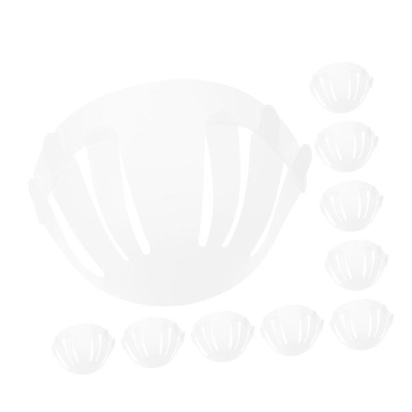 EXQUIMEUBLE 10個 帽子たくずれ防止 インナー 野球帽用キャップサポート インナーライナー 帽子形状保持 撮影 展示用 耐久プラスチック製 ホーム商品コード：55081245364カラー：ホワイトキャップインサート:この帽子ラッ...