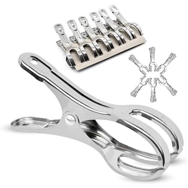 rinda 洗濯ばさみ 洗濯バサミ ステンレス  竿止め 布団 物干し 竿 ストッパー 強力 錆に強い商品コード：55081246019型番：o34-1712-1-180614サイズ：12個組カラー：銀?24個セット、大サイズ各種もございま...