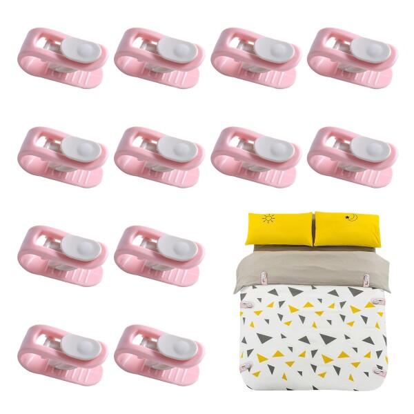 布団 クリップ 布団 ズレ防止 固定器 12枚セット 小型軽量 取り付け簡単 生地に優しい 固定アクセサリー商品コード：55081246039型番：YDF-18サイズ：B0G4M6N5PJカラー：1【内容量】:布団固定クリップ12個セット。...
