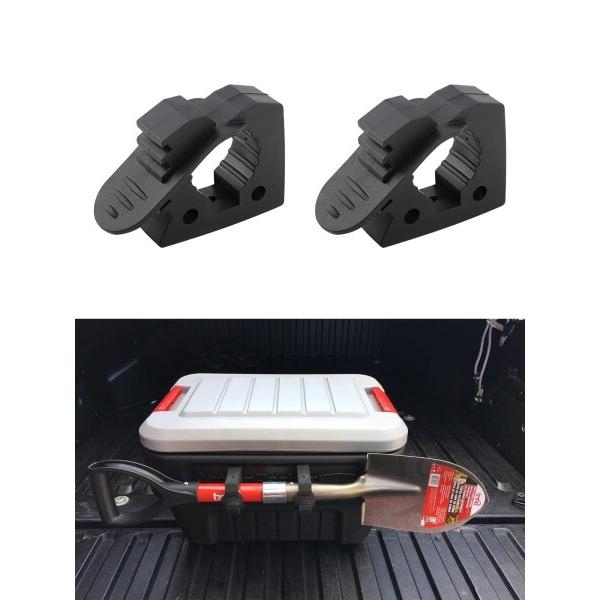 Chelhead スコップホルダー ジャッキハンドルホルダー クイックフィストクランプ 工具固定 29mm-35mm対応 ゴムカフ付き クイックリリース 車載用 取り付けホルダー 2個セット 耐震 耐荷重商品コード：55081263162型...