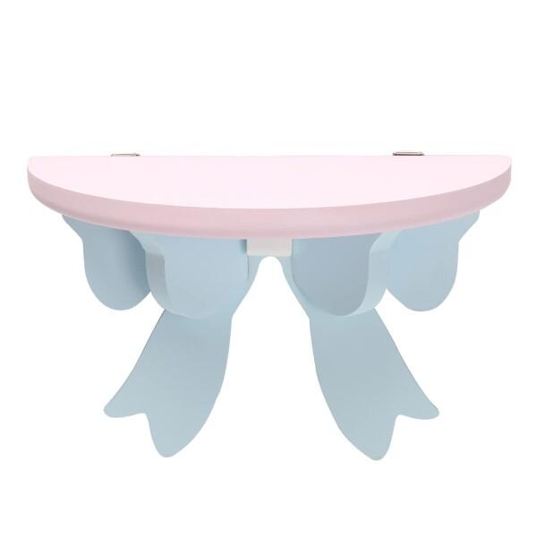 Ｓ．Ｄ．Ｉ（エスディアイ）壁掛け棚 ウォールシェルフ 木製 ボウノット柄 ウォールラック 収納棚 盆栽 植物鉢ラック 飾り棚 インテリア (ピンク/ライトブルー, Medium)商品コード：55081264253型番：SD-ZW-00サイズ...