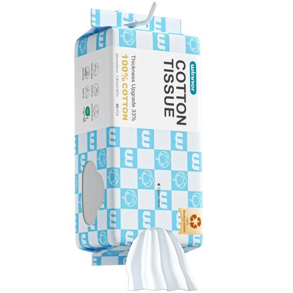 【発売日：2025年10月20日】Winner フェイスタオル 極厚 クレンジングタオル OEKO-TEX(R)認証 天然コットン ふきとり用 フェイスペーパー 毛羽立ちなし 使い捨て 手拭き 顔拭き メイク落とし 敏感肌用 乾湿両用 20...