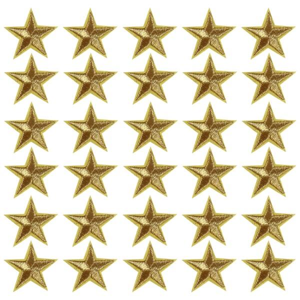 LKCCTK 30枚セット 星型アイロンワッペン 刺繍パッチ 衣類補修用 可愛いDIY手芸 簡単アイロン接着 しっかり貼れる布用アップリケ 男女兼用 おしゃれ装?パッチ商品コード：55081298492型番：BT111サイズ：2インチカラー...