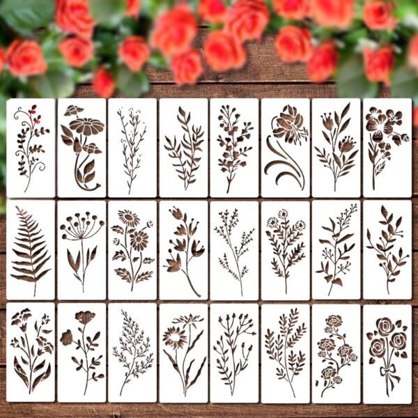 NASSIA テンプレート動物 鳥 花ステンシルシート 塗装テンプレート パンダ かわいい プレート 絵画 文具 DIY 製図 (花)商品コード：55081299881型番：hyf-2231サイズ：15*7.5 cmカラー：花【想像力を増強...
