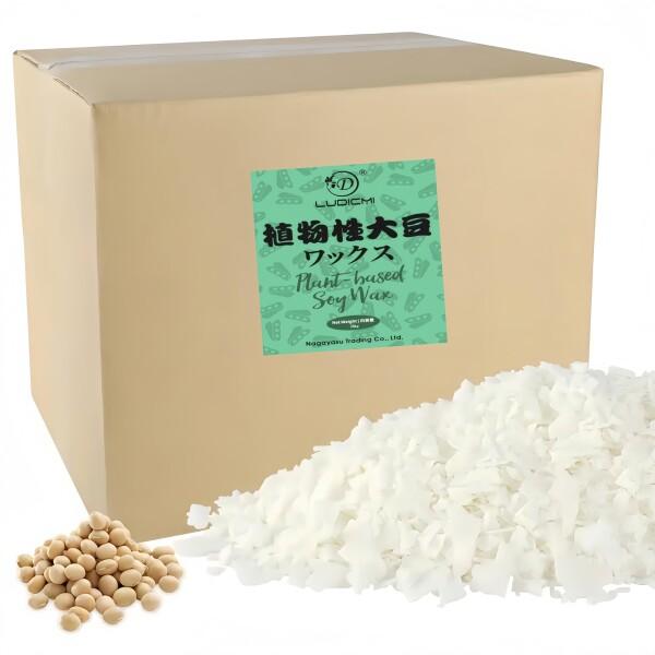 LUDiCMi ソイワックス キャンドル用ソフトタイプ ソイワックス 5kgフレーク状の大豆100％天然植物性ワックス （5kg ）アロマキャンドル作りに最適なキャンドル用ソイワックス (5キログラム)商品コード：55081302342型番...
