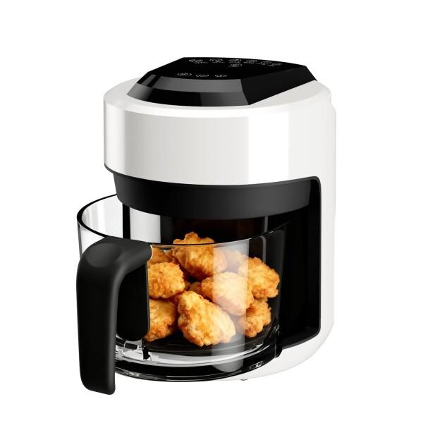 ICHIYO ノンフライヤー 2L 家庭用電気 可視窓 エアフライヤー 省エネ 最高温200[度] air fryer 電気フライヤー ノンオイル LEDディスプレイ タッチパネル 揚げ物 惣菜 タイマー温度調整 日本語説明書 PSE認証済...