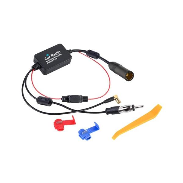 POBADY FM/AM DAB DAB+カーアンテナ信号増幅器 DINメス-DINオス-SMBメス直角アダプター付 12Vカーラジオ信号増幅器商品コード：55081329447型番：VAN025DAB-JP【基本パラメータ】重量:75.4...