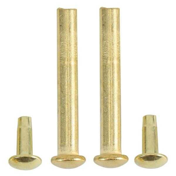 DOITOOL 扇子 修理 キット 要 かなめ パーツ 2セット 軸 留め具 リベット 金具 交換用 部品 21mm 3mm径 手作り 自作 補修 舞扇子 鉄扇子 ゴールド商品コード：55081337429型番：1サイズ：2.10X0.50...