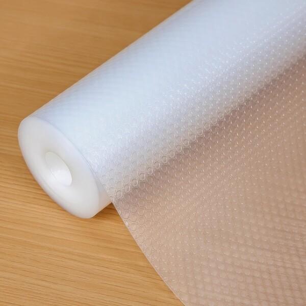 Hersvin 食器棚シート 35x500cm しょっきだな シート 引き出しシート キッチンマット接着剤不要 裁断可能 EVA 耐熱、防湿、防油 食器棚／引き出し／キッチンに適用 家具保護（透明&amp;非粘着性）商品コード：550813...