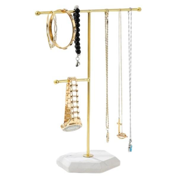 ateena ピアススタンド ネックレススタンド アクセサリースタンド ジュエリースタンド アクセサリー ディスプレイ 収納 (ホワイトB)商品コード：55081340765型番：ateena【洗礼された外観のジュエリースタンド】美しい見た...