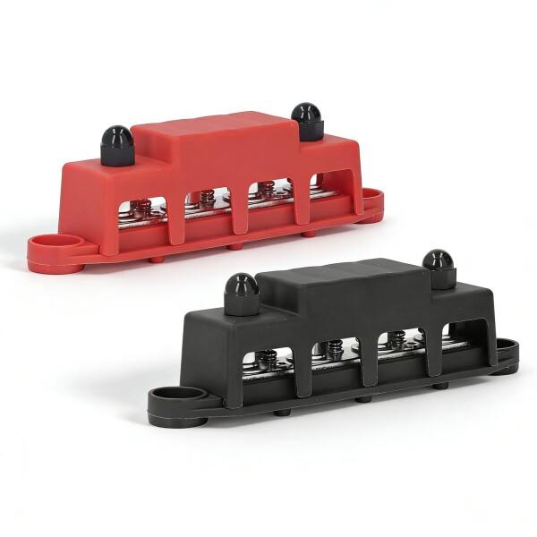 Acogedor ネジ端子配電ブロックRV船の信頼できるバスバー、2PCS M8ネジ4端子DC 48V 250A商品コード：55081350692型番：Acogewyaupkfn06[便利なバスバー]は、整頓された整理されたセットアップのた...