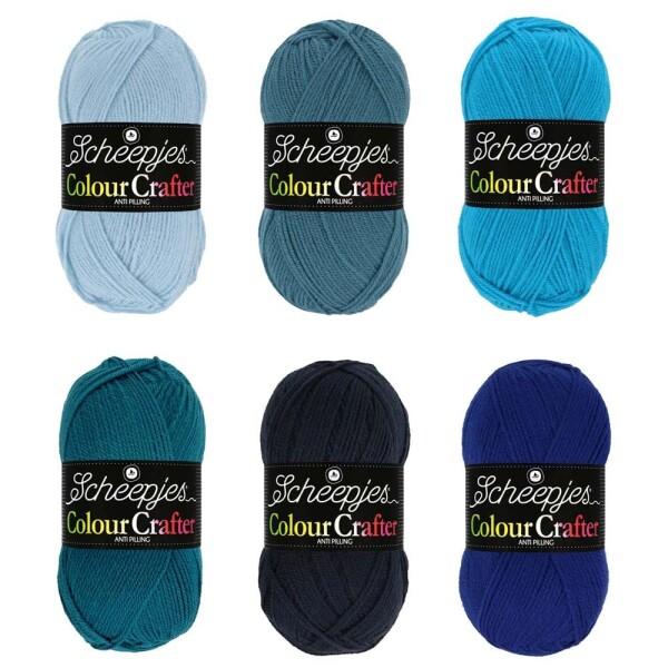 Scheepjes Colour Crafter colour pack 6x50g- 1pc Wadden Sea商品コード：55081351836型番：24920サイズ：27センチメートルカラー：Blauwさまざまなクラフトプロジェクト...