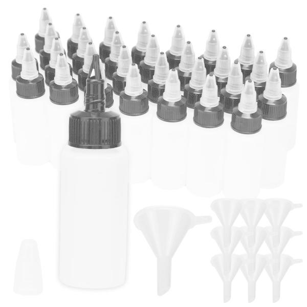 TSfactory キャップ付き ドロッパーボトル スポイトボトル 小分け 塗料 溶剤 グルー 手芸 アート (30ｍl 30個セット)商品コード：55081352204型番：T-5387サイズ：30ｍl 30個セットカラー：白色普段使いか...