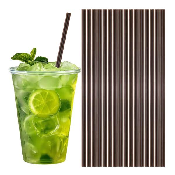 Beaupretty ブラックプラスチック製3穴カクテルストロー 18.00Cm ホットコーヒーやミルクティー用マドラー 衛生的個別包装 業務用バー・カフェ向け商品コード：55081363030サイズ：長さ18cm、直径0.5cmカラー：コ...