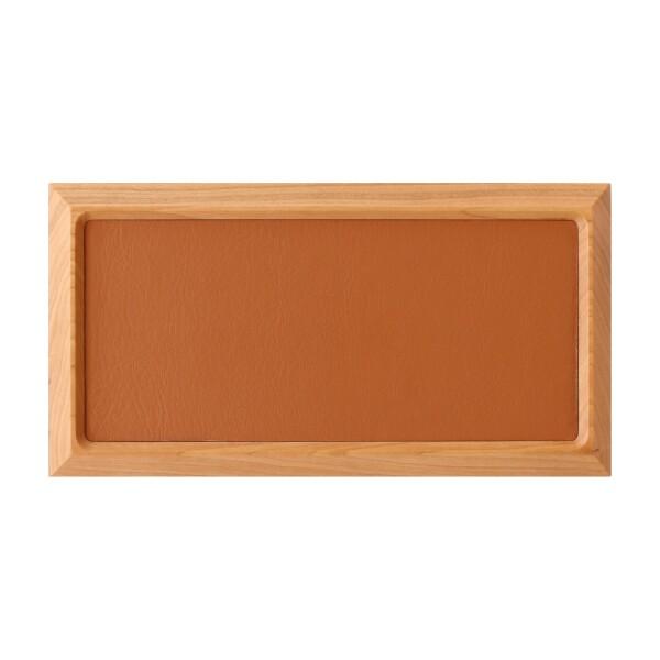 「Luxury Tray」銘木を使用した木製トレイ (Cherry)商品コード：55081365857型番：H145カラー：Cherry木地職人が丁寧に仕上げた高級感のあるカルトン。「Luxury Tray」レザー貼りなので、大切な腕時計や...