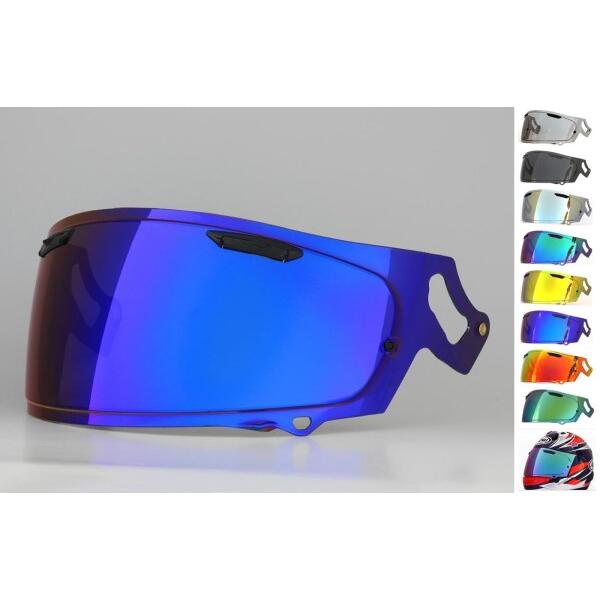 RXP VAS-V MV適合 ブルー/ダークスモーク ミラーシールド 社外品 Arai アライ VAS-V MV 対応 社外品 ダークスモークシールドをベースにピュアハードミラーコーティング(鮮やかな発色) 適合：RX-7X アストラル-X...