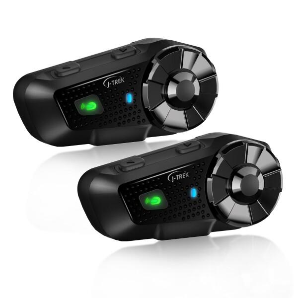 J-TREK バイク インカム JX03 バイク用インカム メッシュ通信 デュアルチップ 音楽聴きながら通話8人同時通話 ワンタッチ自動接続 通信距離1500m 高速通信自動復帰 マルチノイズキャンセリング 共通ペアリング 日本語音声案内 ...
