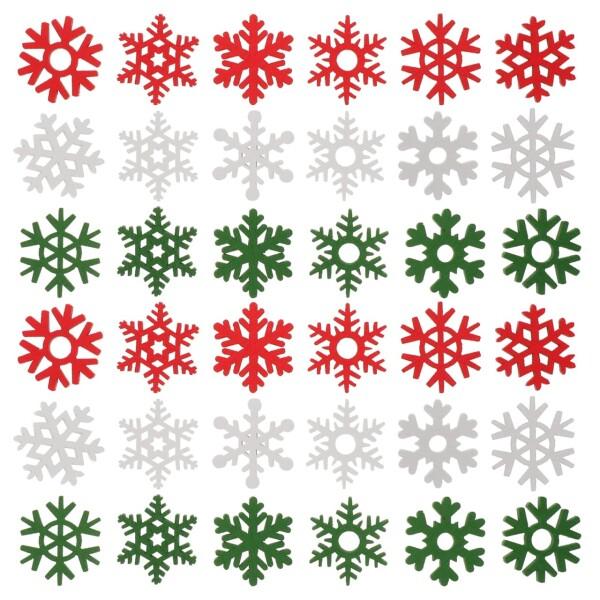 NIYANGLE クリスマス オーナメント 木製 100個セット 雪の結晶 ウッドチップ 3.5cm 飾り DIY 手作り クラフト 素材 ペイント 北欧 ナチュラル ツリー デコレーション (スノーフレーク)商品コード：550813778...
