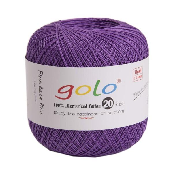 レース糸 20番 40g 約360m コットン刺繍糸 純棉シャトルレース糸商品コード：55081419156サイズ：Size 20カラー：675バイオレットこの毛糸は100%ロングステープルコットンを使用しており、表面が滑らかで色鮮やかに仕...