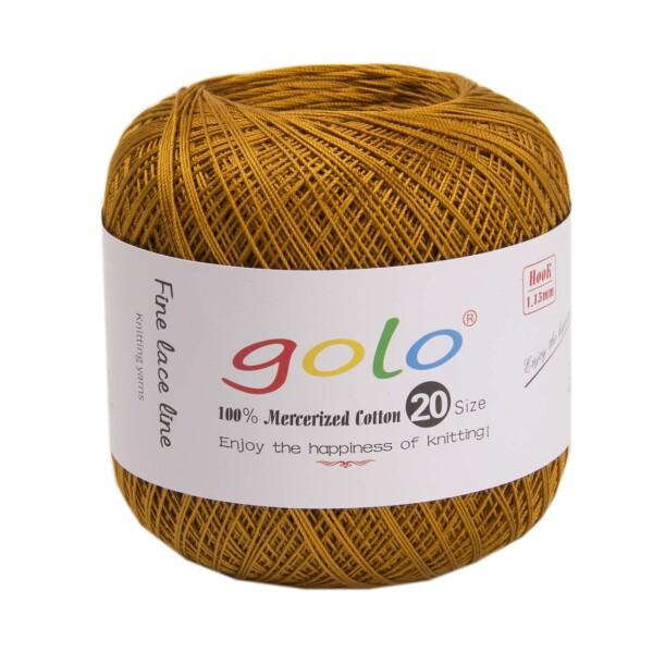 レース糸 20番 40g 約360m コットン刺繍糸 純棉シャトルレース糸 809 真鍮色商品コード：55081419161サイズ：Size 20カラー：20-809この毛糸は100%ロングステープルコットンを使用しており、表面が滑らかで色...