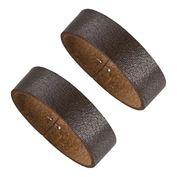 (M METERXITY) 2パックのレザーループキーパーアクセサリー 1.5インチ/3.8 cmベルトループキーパーは 余分な長さのストラップをパンツに保持するために使用され 弾性ベルトバックル(茶色)商品コード：55081420631型...