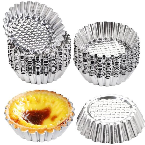 Dicunoy エッグタルト型 ベーキング用 3.8インチ ステンレススチール ミニタルト缶 Ensaymada Molder Filipino パイタルト カップケーキ マフィン型商品コード：55081431895型番：Cake-Moul...