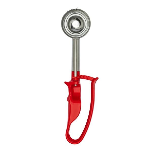 #24 EXTENDED レッド Red スクープ, ボウル 直径 5.2CM (45cc), 業務用超耐久, アイスクリームディッシャー, ステンレス鋼 18-10 SUS304, 13サイズ, Gelato Disher, NSF互換性...