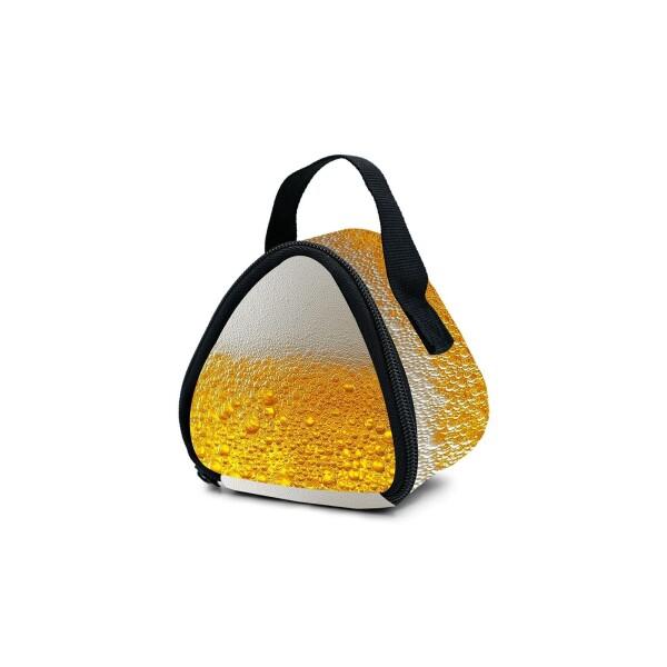 ビール おにぎりケース ランチバッグ 保温 保冷 軽量弁当箱 ファスナー付きの三角弁当袋 三角弁当箱 朝昼出張仕事で 男女兼用商品コード：55081433578型番：Sサイズ：Smallカラー：ビール素材: ランチバッグ表面は防水生地 内部...