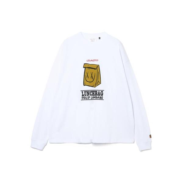 (Philip Lumbang) BIGロンT EXHAUSTED Lunch Bag メンズ レディース (JP, アルファベット, XL, ホワイト)商品コード：55081433689型番：2P7-65365サイズ：XLカラー：ホワイト...