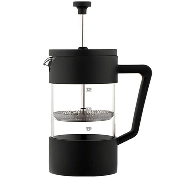 Kmuing フレンチプレスコーヒーメーカー、1リットル、ガラスコーヒープレス、コーヒーメーカー、 ホームトラベルキャンプ用（ブラック、1 ミリリットル（5カップ））商品コード：55081435025型番：500175177カラー：ブラック...