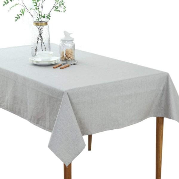 Forhomelife テーブルクロス 北欧 撥水 天然素材 リネン テーブルカバー 無地 tablecloth 布 正方形 120x120cm グレー商品コード：55081437959型番：FSCS01サイズ：120 cm x 120 c...
