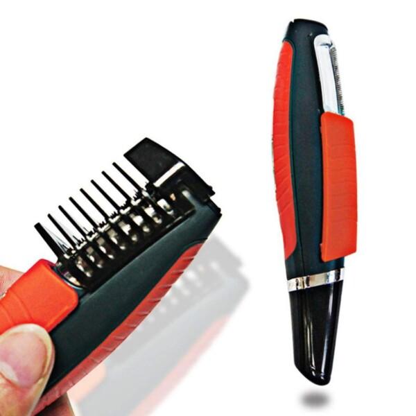 Hair Trimmer Switchblade,ヘアトリマースイッチブレード、個人用ひげタッチヘアトリマーシェーバートイレリムーバーLEDライト付き滑り止めハンドル商品コード：55081439534型番：112-811-365カラー：ピン...
