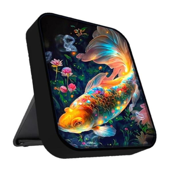 Magic Display 3DアートLED 14cm×18cm LEDフォトフレーム ライト付き パターンA プレゼント タイプCケーブル付属 (虹色の鯉, ブラック, 14 x 18)商品コード：55081456766型番：MDT-FR...