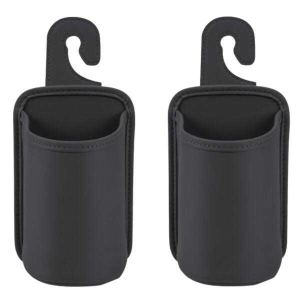 (Fuji-cellar) 車載 2個セット ドリンク ホルダー 後部座席 ソフトレザー シートバック 小物入れ スマホ (ブラック)商品コード：55081486869型番：CCH-002カラー：ブラック1. 柔らかな素材で接触時の負担を軽...