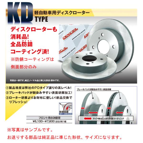 ディクセルKDは、製品精度は同社PDタイプ譲りの高レベル！ブレーキパッドが馴染みやすい表面研摩加工！ 適合対象車（以下車両情報）ご確認お願いいたします。■ 車名：SUZUKI ラパン ■ 年式(西暦)：2002/01〜2005/01■ 車両...