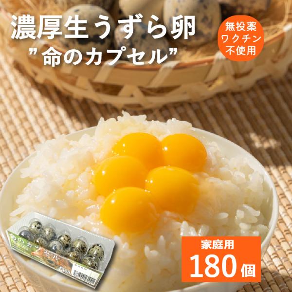 商品説明名称 うずら卵内容量 180個産地 国産（静岡県産）生産者 有限会社浜名湖ファーム静岡県湖西市白須賀5991賞味期限　発送日より2週間保存方法　冷蔵保存使用方法　生食の場合は賞味期限内に使用し、賞味期限経過後は十分に加熱調理してください。