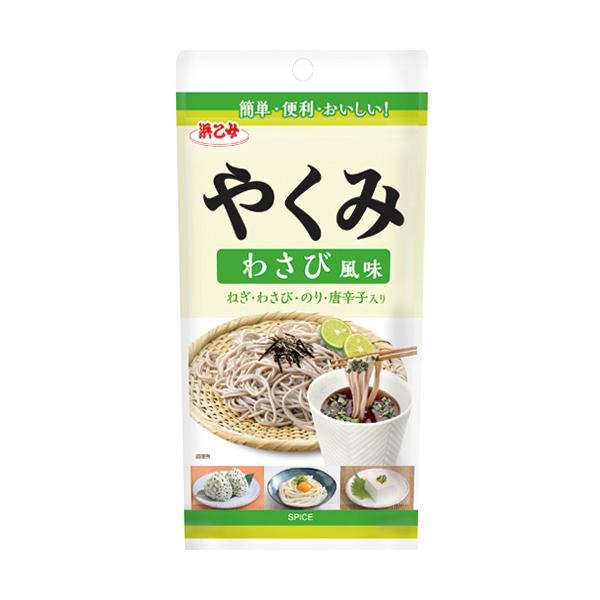 【発売日：2023年08月08日】★2023年8月8日より、容器と焼のりの形をリニューアル！容器：チャック付きアルミ袋(底にマチがあって自立します)になりました。焼のり：「短冊」から「3mm角」になりました。●わさびの辛みをお楽しみください...