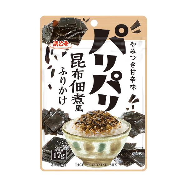 【発売日：2026年08月03日】●パリパリ食感が楽しめる昆布佃煮風のふりかけです。●昆布の佃煮が食べやすくふりかけになりました。●昆布エキスと昆布で旨味を出し、砂糖や醤油で甘辛く味付けすることで、佃煮らしいコクのある味わいを再現しています...