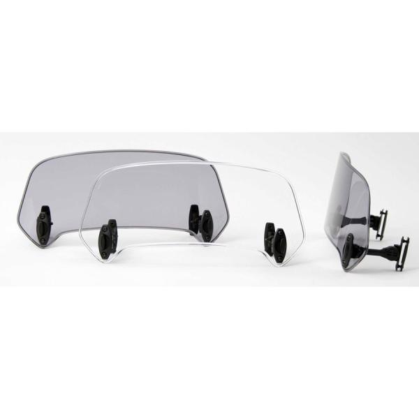 【適合車種】車種汎用（MT-09 TRACER対応）　【備考】※純正スクリーンへの取り付けに対してはマウントキットXCC-1が必要です。　【商品説明】付属品:2種類（Dタイプ゜、Sタイプ）ヒンジ付属)。 ●【注意】取り付けには穴あけ加工もし...