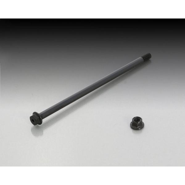 【適合車種】モンキー125（MONKEY125）　【適合型式】JB02　【商品説明】アクスルシャフトを中空にすることで約14％軽量化、バネ下重量軽減を実現。 ●クロモリ鋼で剛性UP ● ●リア用 ●スチール製（クロモリ鋼）ブラック仕上げ ●...