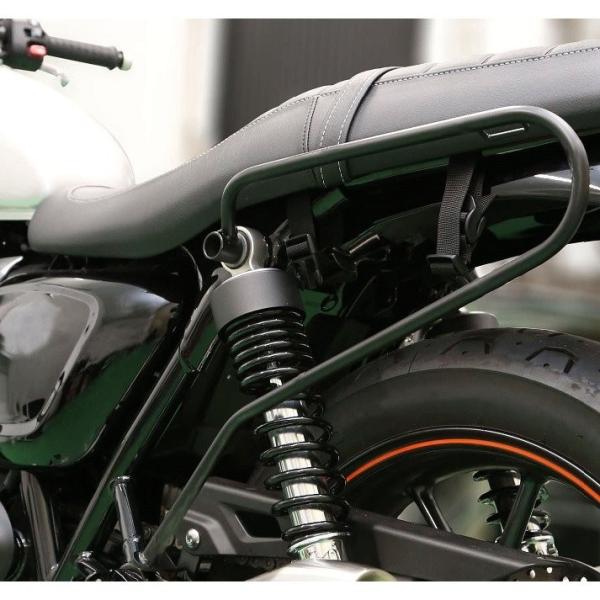 【適合車種】TRIUMPH Street Twinストリートツイン　【適合年式】16年〜　【商品説明】積載量を増やすサイドバッグを取り付ける際の必需品。タイヤへの巻き込み防止はもちろん綺麗にバッグを取りつけることが出来ます。 ●スチール製ブ...