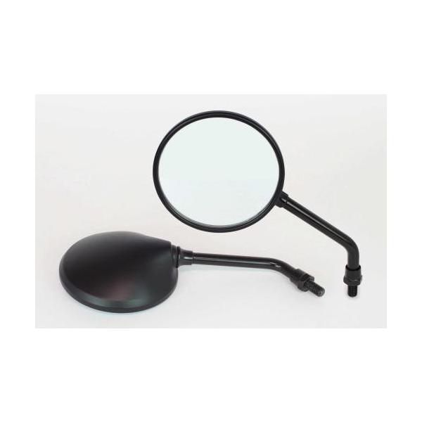 【適合】汎用　【商品説明】汎用性の高い丸みのあるクラシカルな形状を採用。 ●ミラーのボディー形状とミラーの面積は新保安基準を満たしています。 ●スクーター等、カウルの奥まったところにミラー取付け部がある車両の場合、ミラーを直接取付け出来ない...