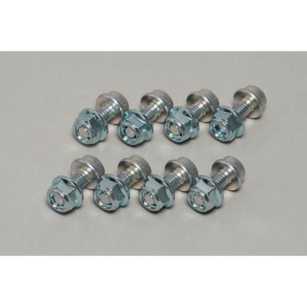 【適合】汎用　【商品説明】minimoto社販売中のアルミ製合わせホイール専用ボルト、ナットセットです。 ●ボルトはフランジソケット型、ナットはフランジUナット型です。 ●走行中に緩みにくく、安心してご使用いただけるボルト、ナットのセットで...