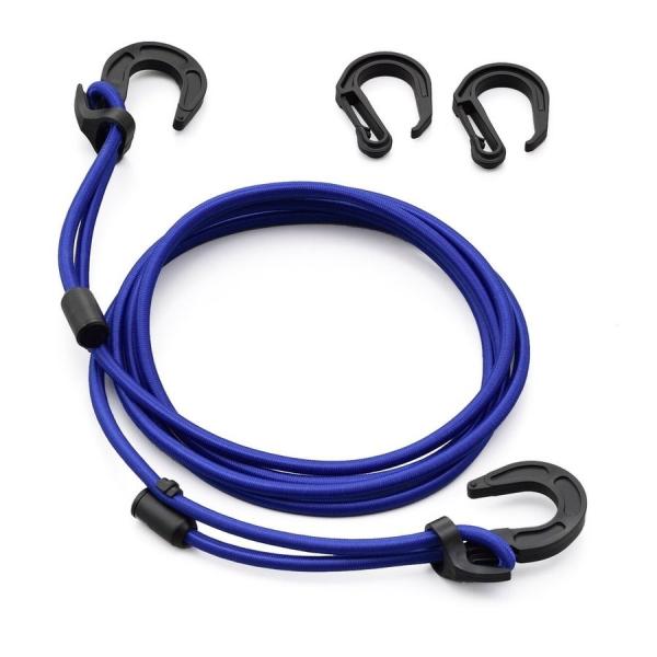 【適合】汎用　【商品説明】長さ調整式フック採用。 ●荷物の量に合わせてコードの長さが調節可能。 ●シンプルな調節機構で荷物の押さえ加減調整も簡単。 ●ミニフック付きのコードエンド採用で、余ったコードもスマートに処理できます。 ●・中間フック...