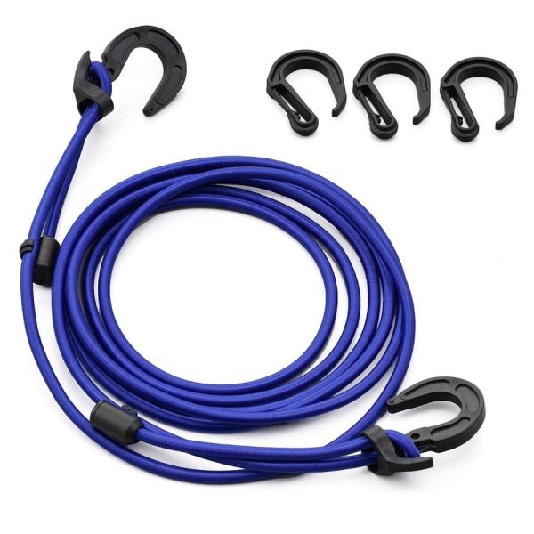 【適合】汎用　【商品説明】長さ調整式フック採用。 ●荷物の量に合わせてコードの長さが調節可能。 ●シンプルな調節機構で荷物の押さえ加減調整も簡単。 ●ミニフック付きのコードエンド採用で、余ったコードもスマートに処理できます。 ●・中間フック...